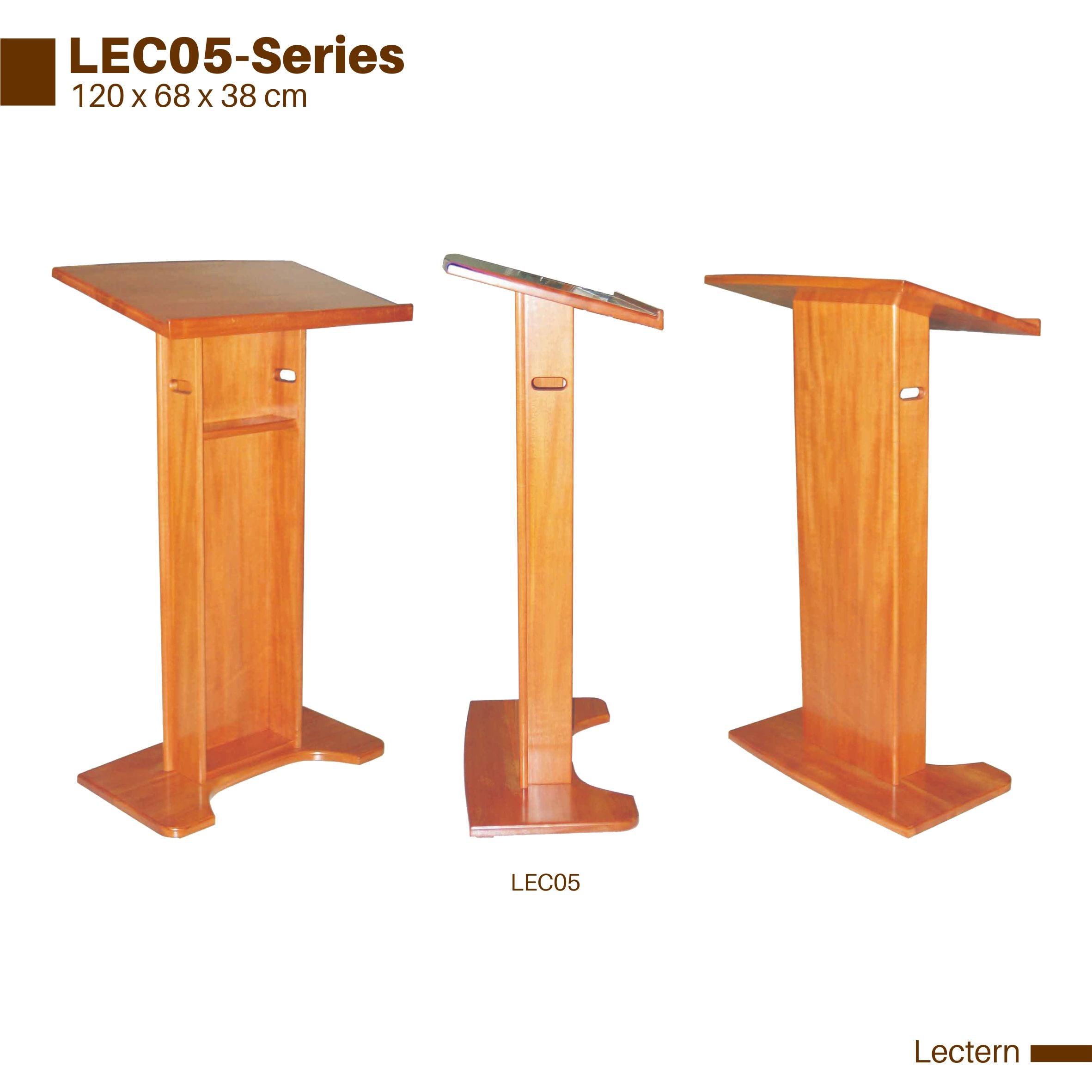 Lectern Mahogany Wood - Three Sided Box – Church Stores